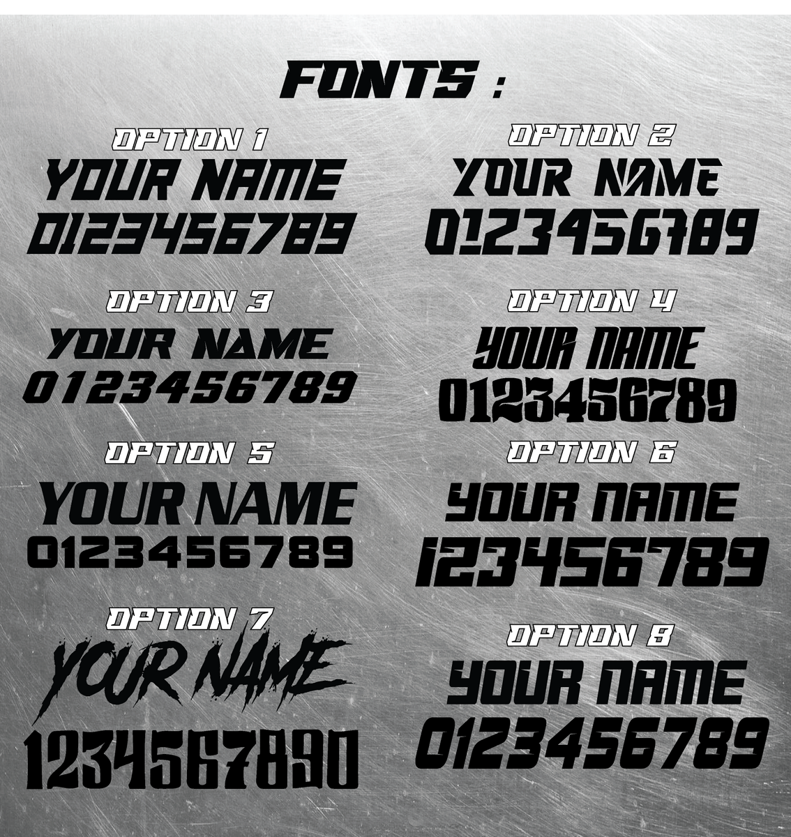Metallic Mini Number Plate Decals – PinnedMotosport