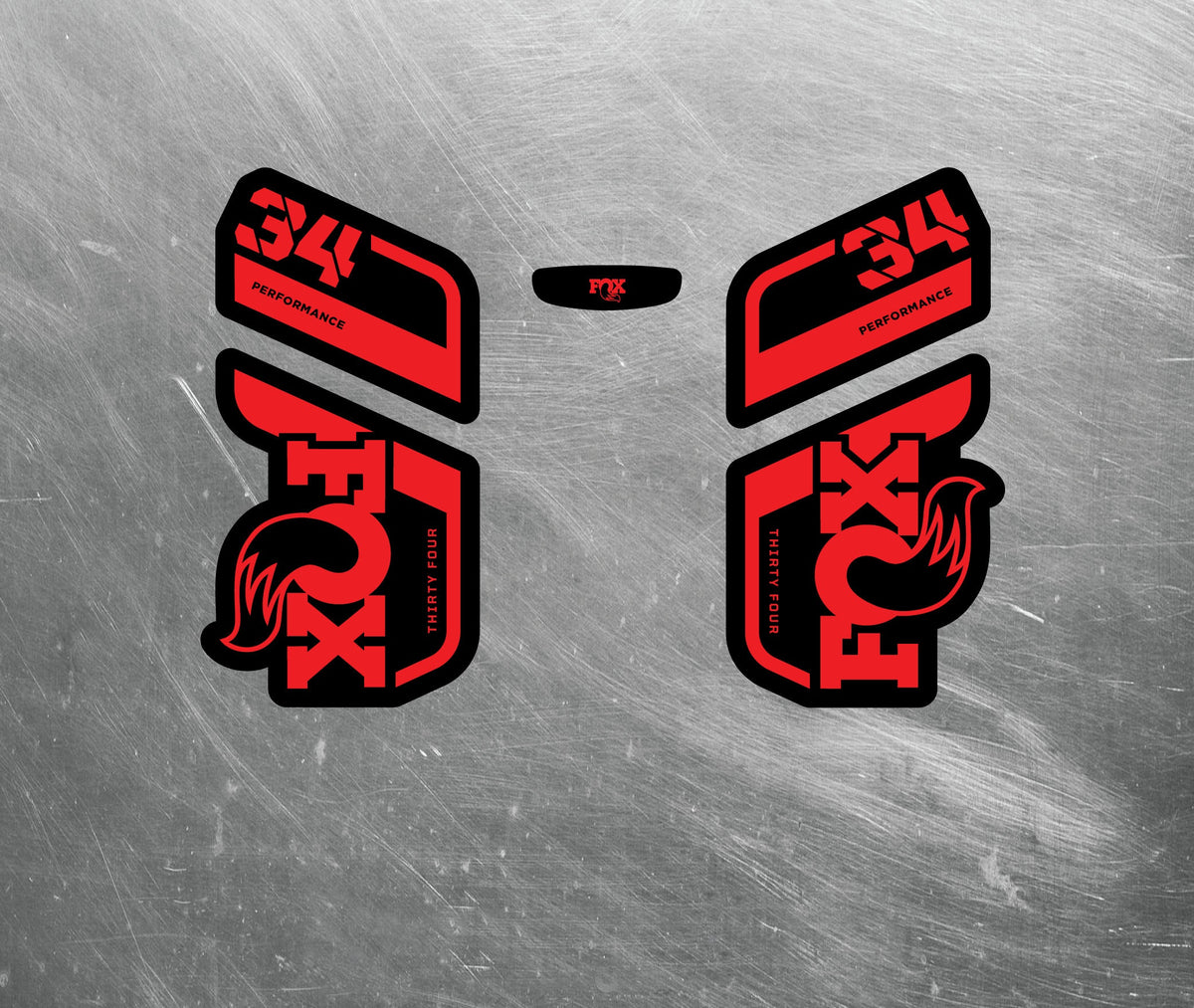 2021 FOX 34 PERFORMANCE Fork Decals / Mountain Bike Fork Decals / Mult ...